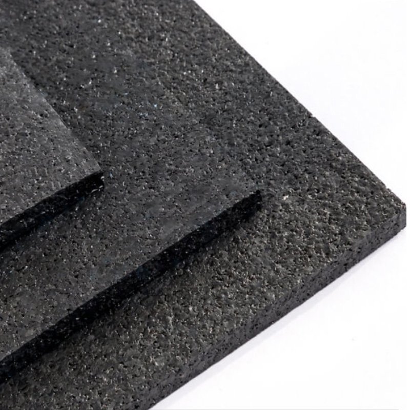 Sort Comfort gummigulv, 6 mm., 1,25 x 10 meter - Fitness - Safefloor ApS