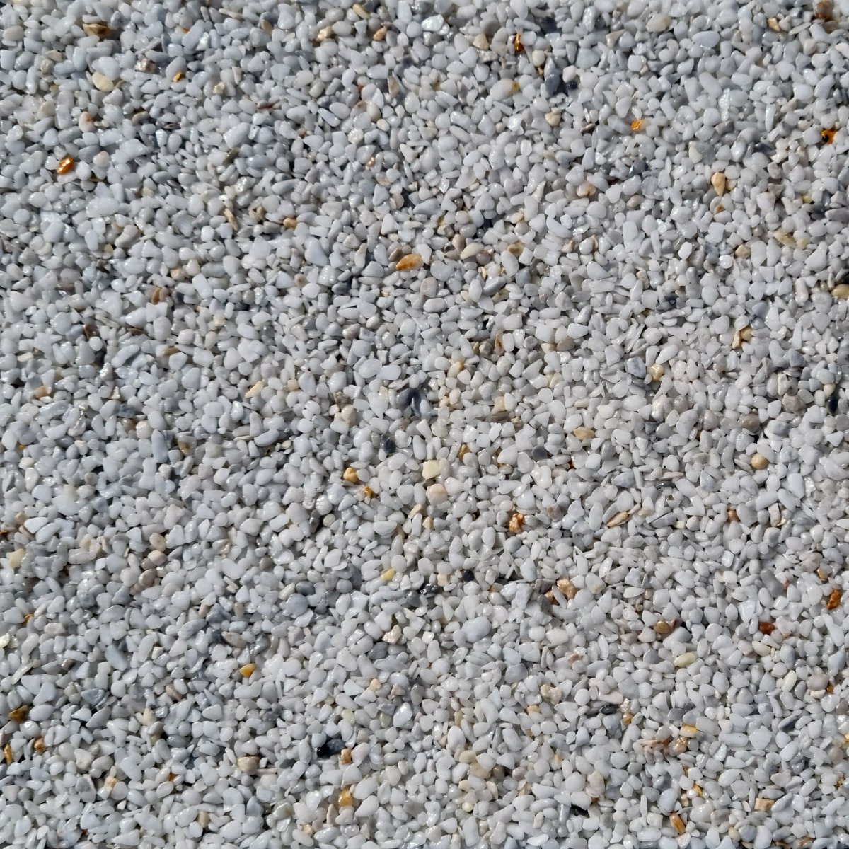 Sofia - hvid knust marmor 3-5 mm - pose a 25 kg - Stenbelægning ...