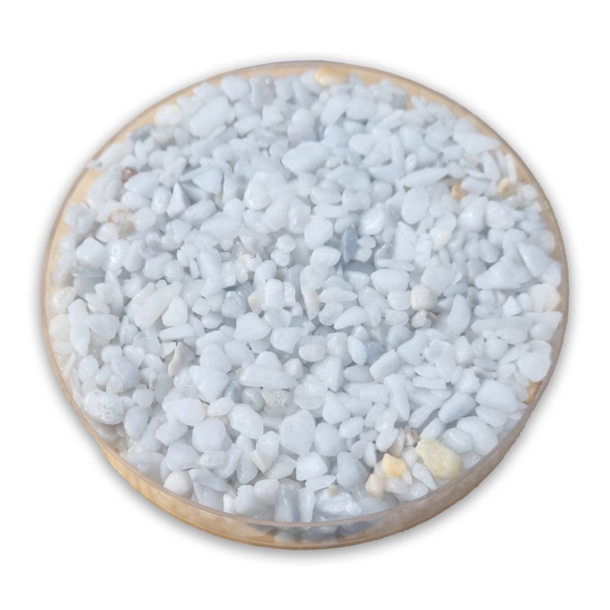 Vareprøve - Sofia hvid knust marmor - Stenbelægning - Safefloor ApS